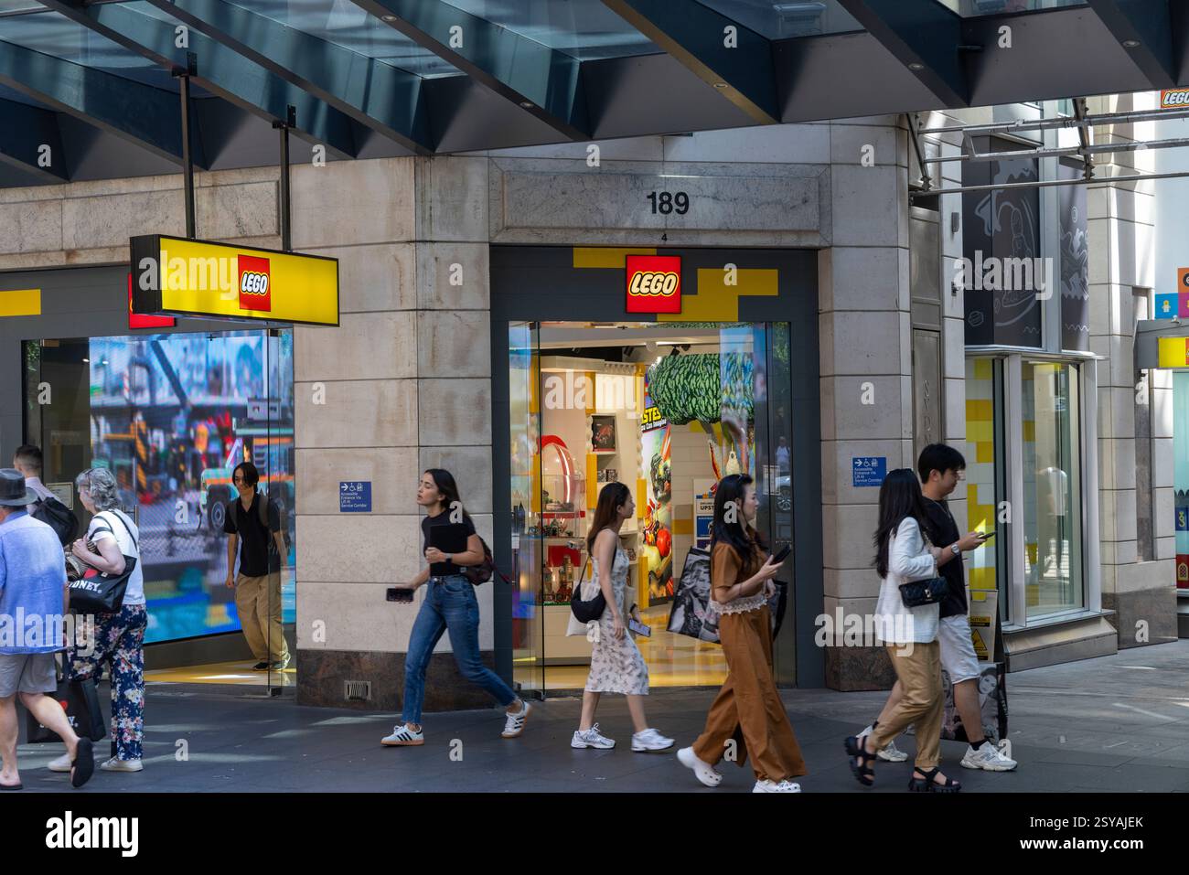 Sydney Australia. The worlds largest Lego shop store in Sydney arcade ...