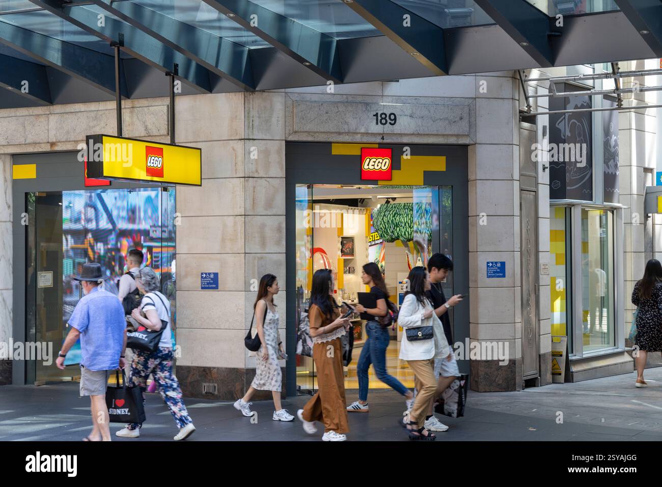 Sydney Australia. The worlds largest Lego shop store in Sydney arcade ...