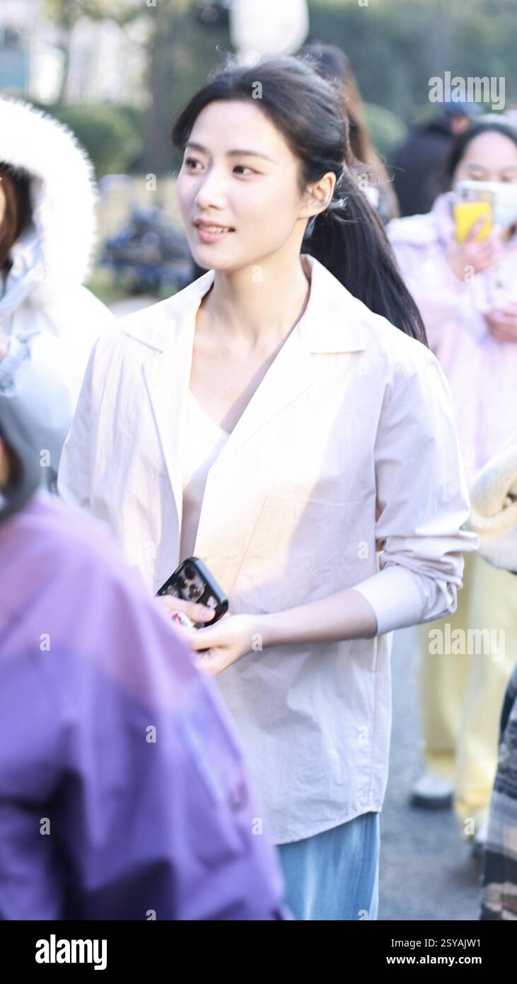 Chinese actress Lu Yuxiao appears in Shanghai, China, 24 February, 2025 ...