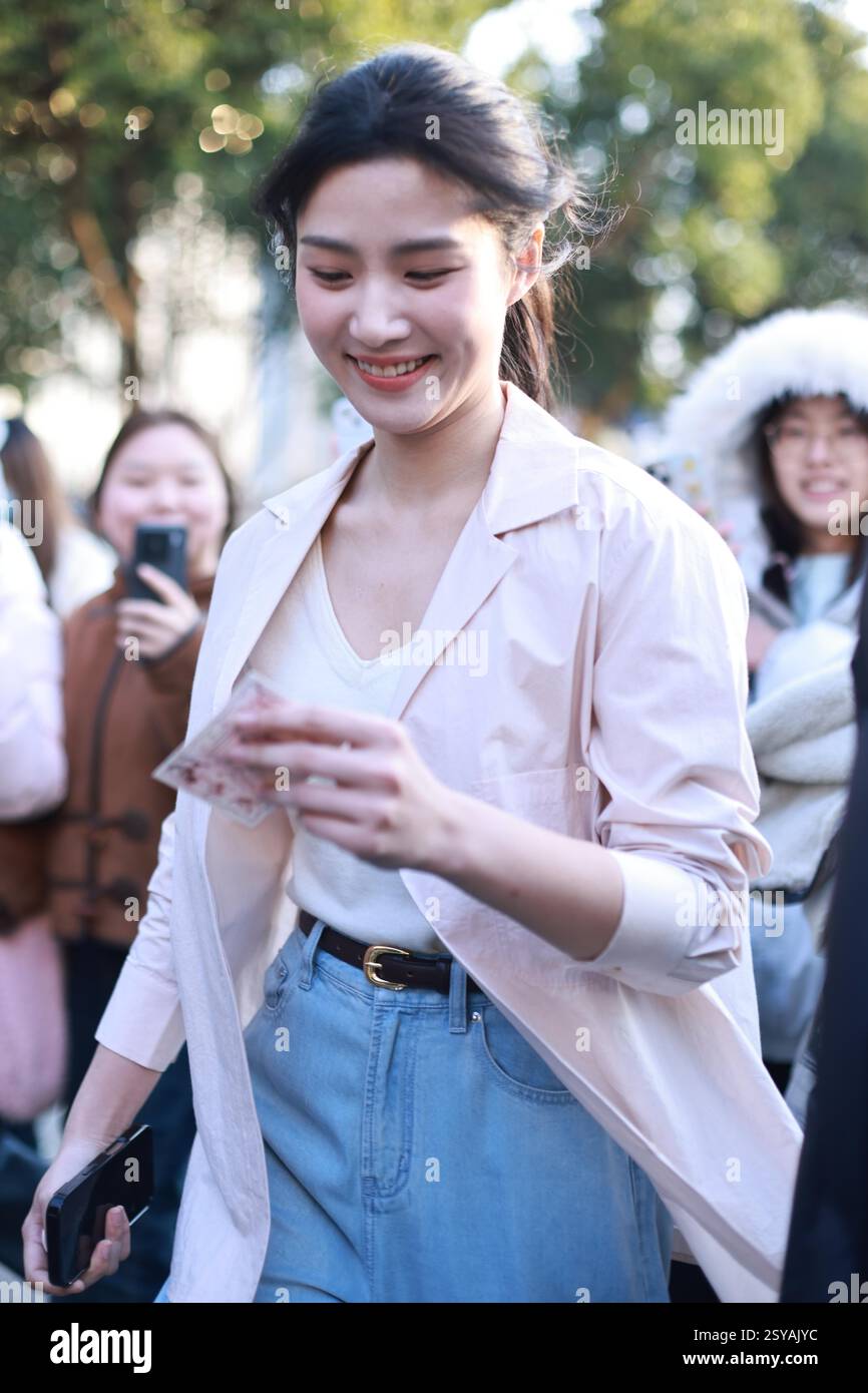 Chinese actress Lu Yuxiao appears in Shanghai, China, 24 February, 2025 ...