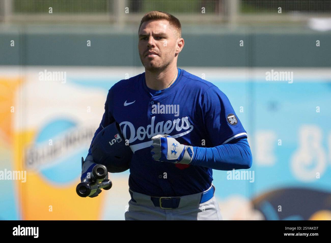Los Angeles Dodgers first base Freddie Freeman (5) during a spring ...