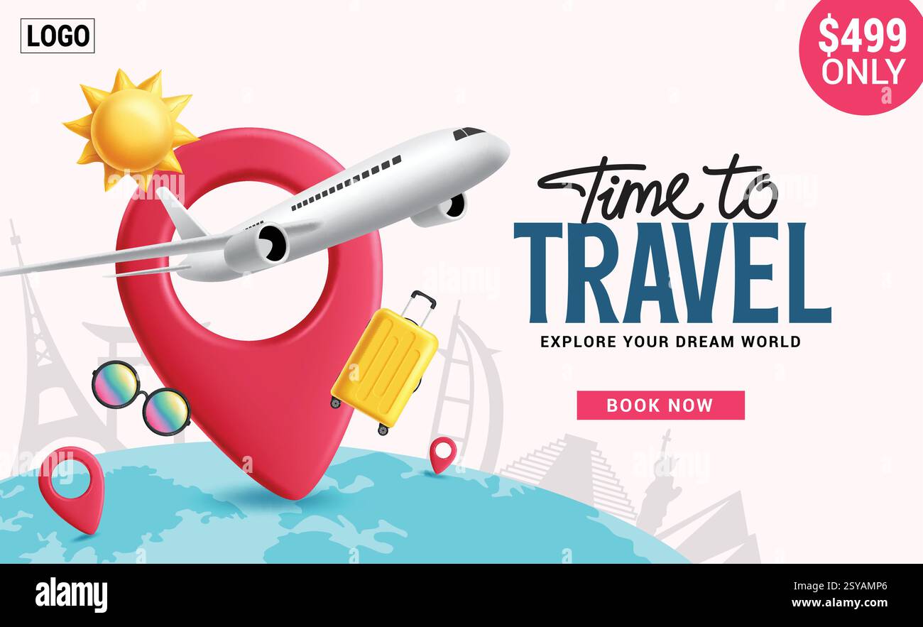Time to travel booking clipart design. Travel online application for ...