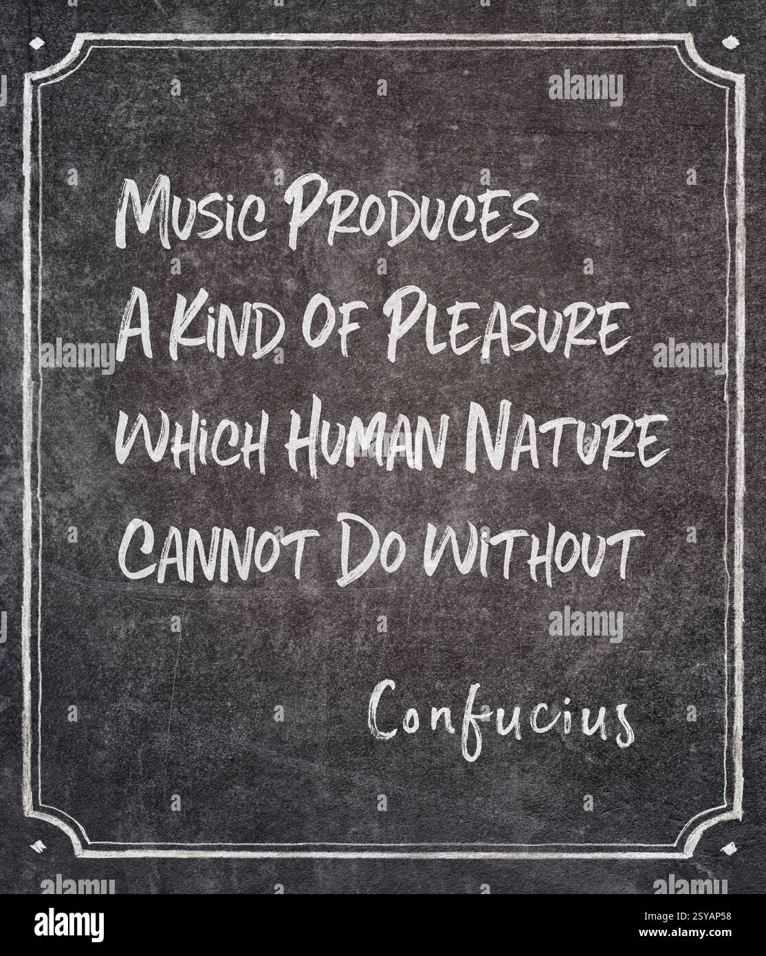 Music produces a kind of pleasure which human nature cannot do without ...