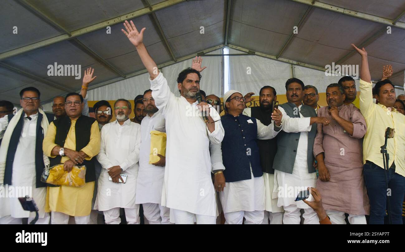 Patna, India. 27th Feb, 2025. PATNA, INDIA - FEBRUARY 27: Jan Suraj ...