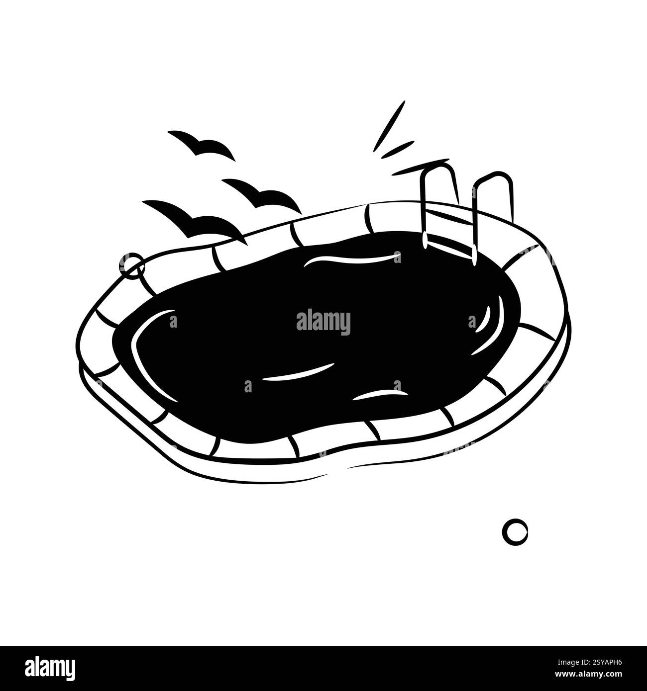 Visually appealing vector of swimming pool, editable lap pool concept ...