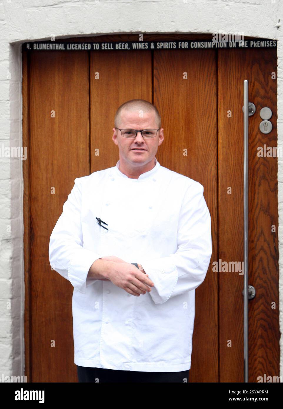File photo dated 12/03/09 of Heston Blumenthal posing for photographers ...