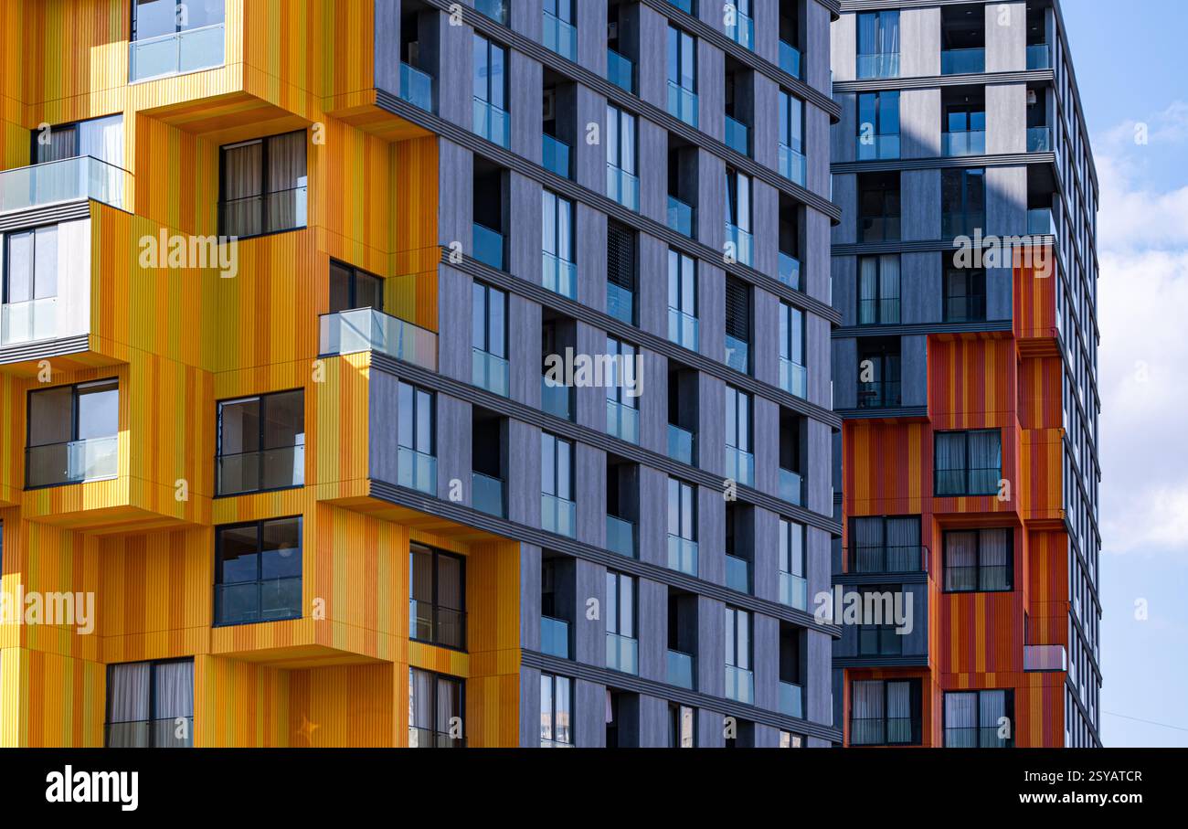 This image showcases the modern architectural elements of a suburban ...