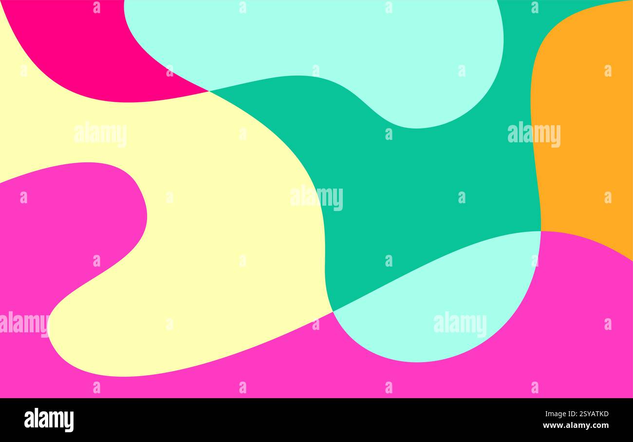 Fluid Abstract Background Vector Illustration. Color Fun Background ...