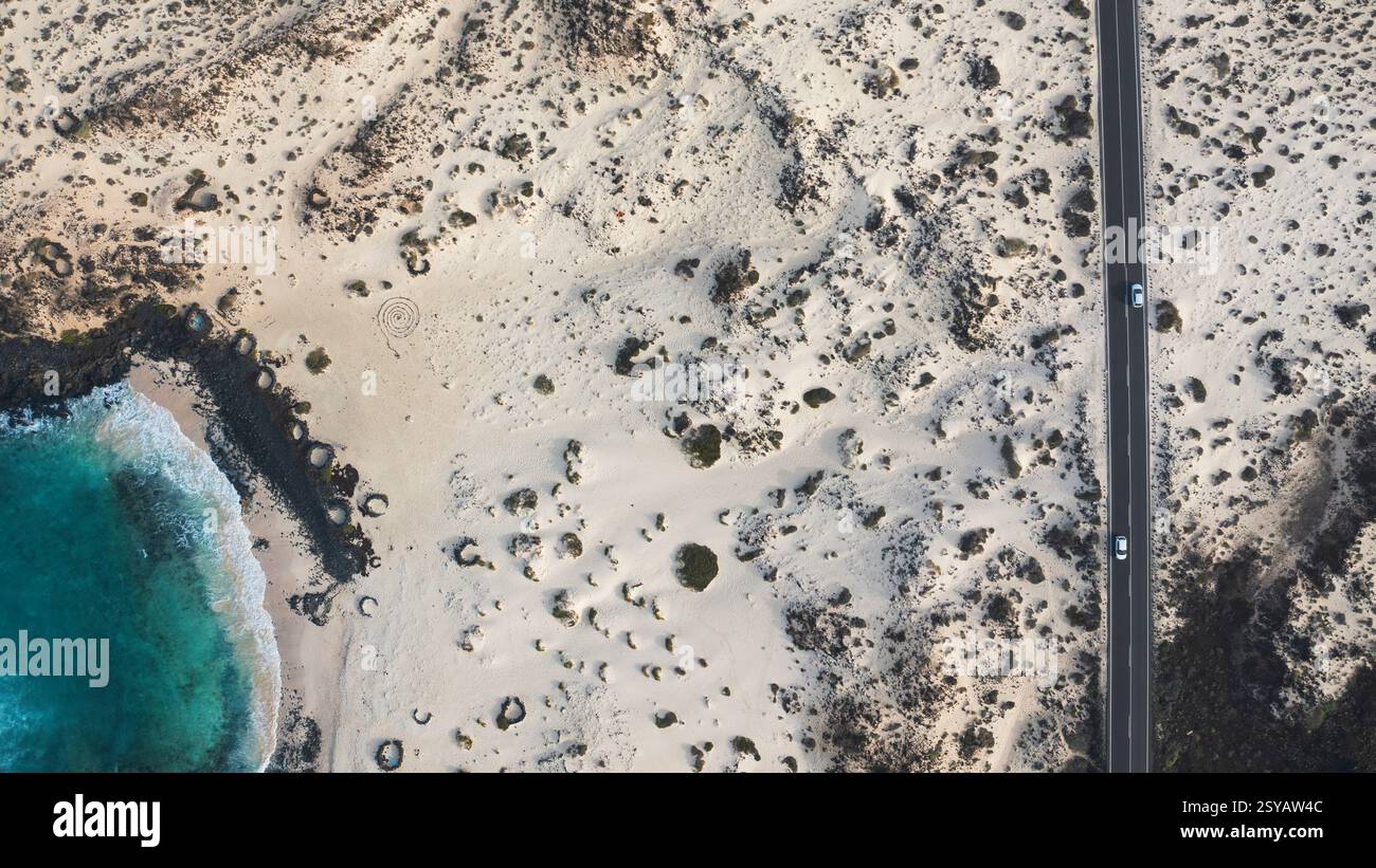 Aerial view along playa caleton hi-res stock photography and images - Alamy