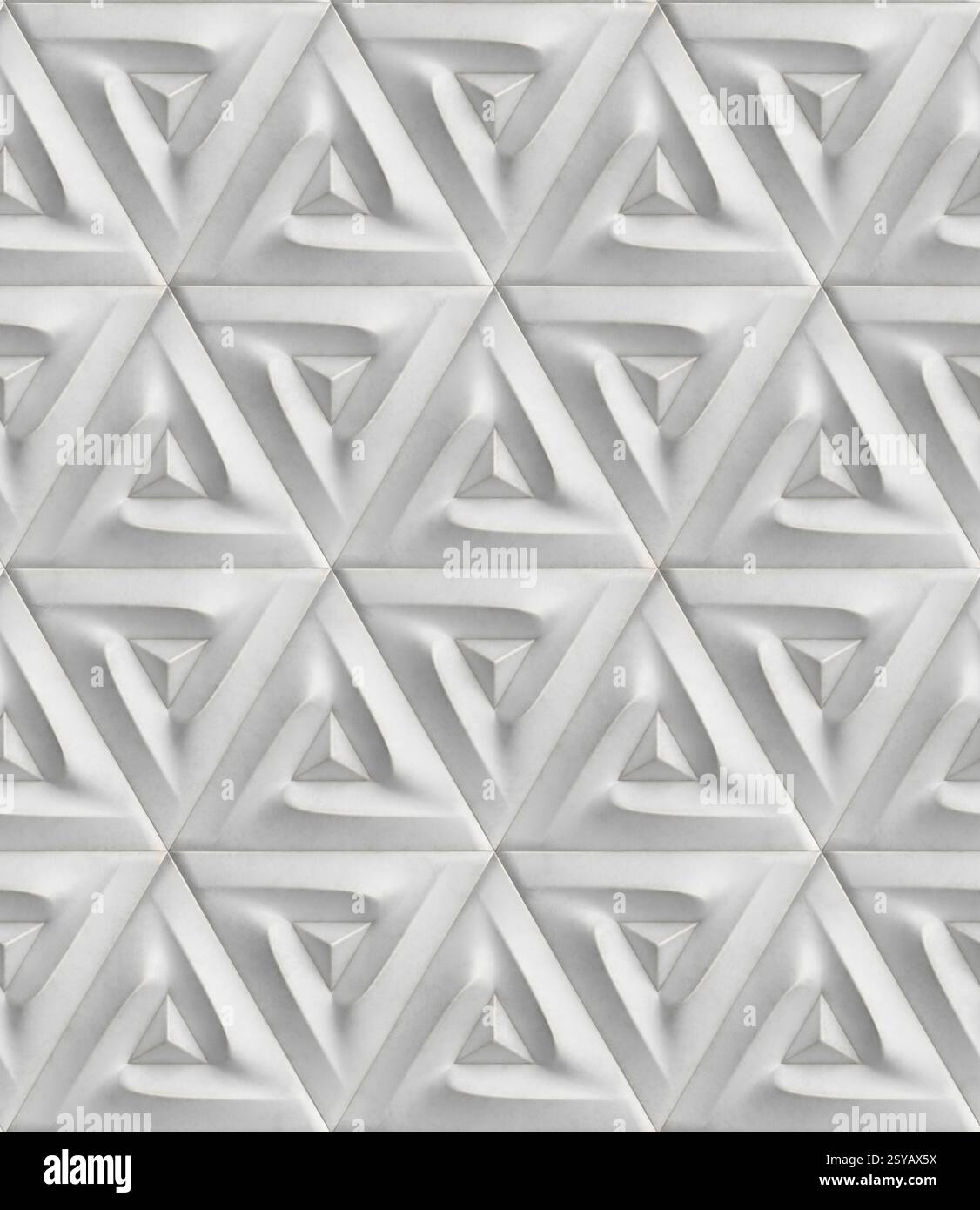 A detailed 3D geometric pattern featuring triangular elements in a ...