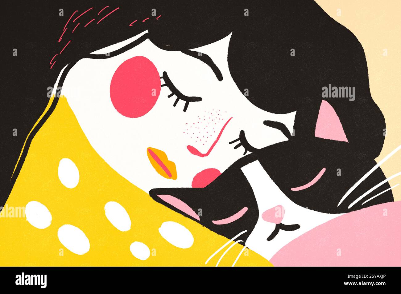An evocative artistic illustration portraying an intimate moment of ...
