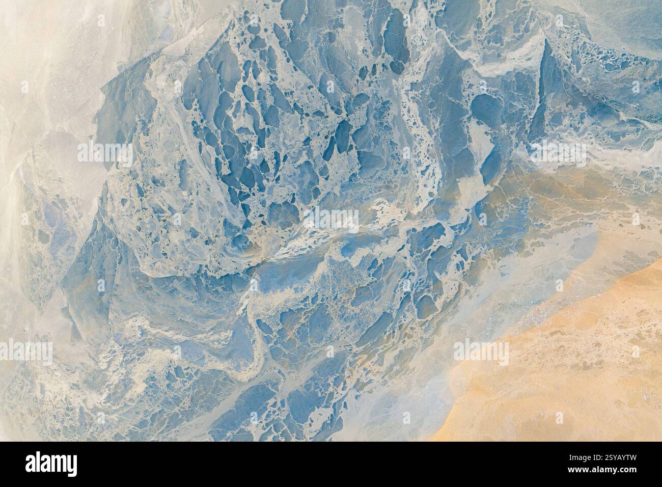 A breathtaking aerial photograph featuring a multicolour abstract ...