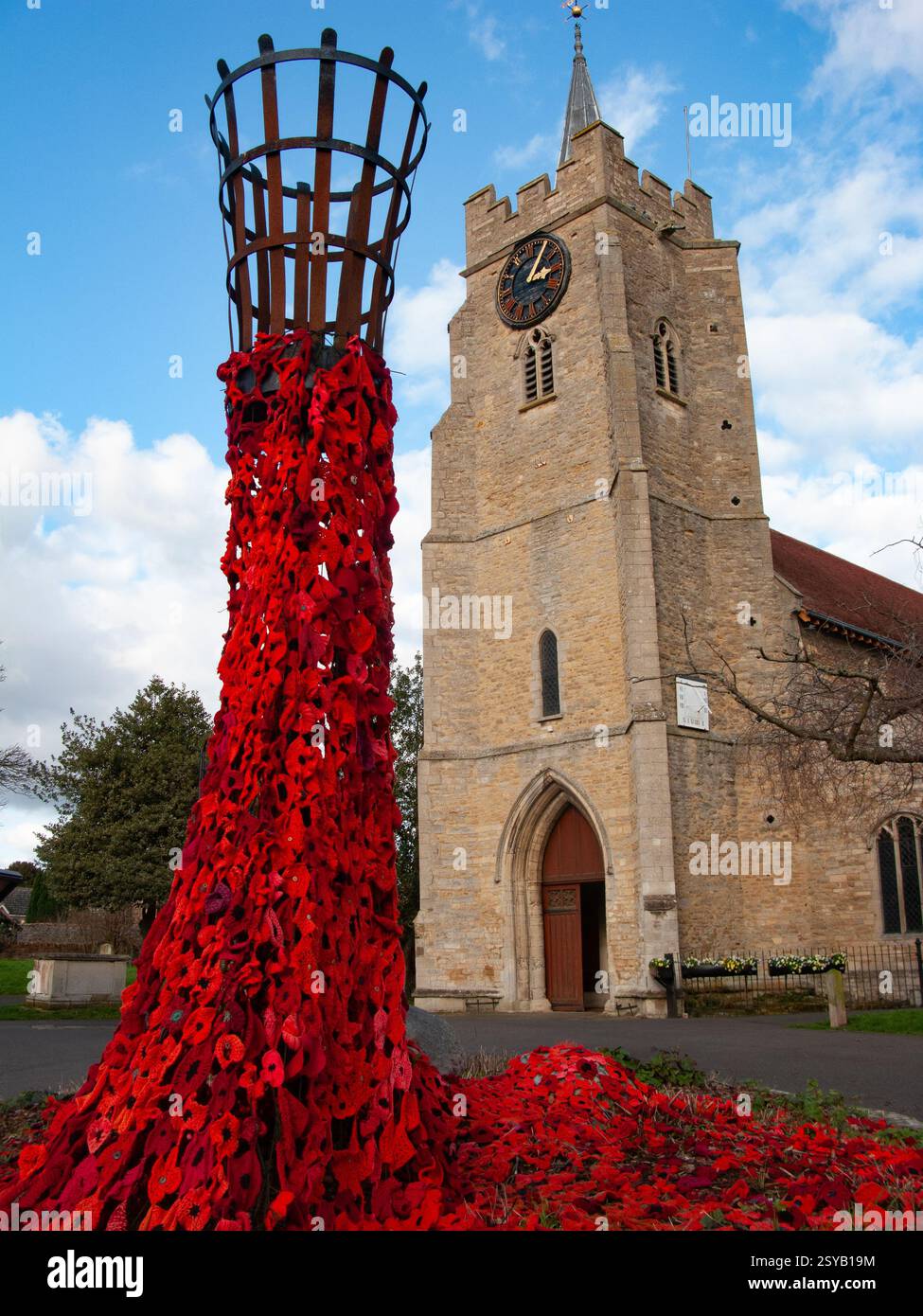 Remembrance installation, Church of Saint Peter and Saint Paul, Market ...