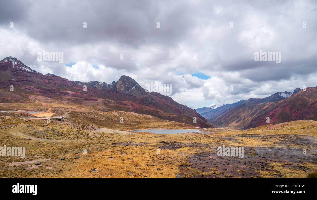 Stunning landscape of the Red Peruvian Andes, showcasing rugged ...