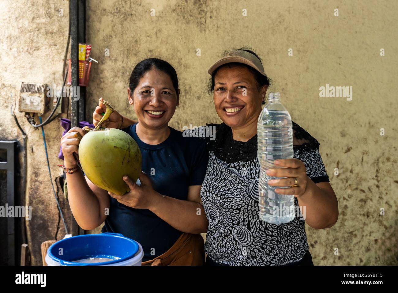 Refreshing taste of fresh coconut water hydration hi-res stock ...