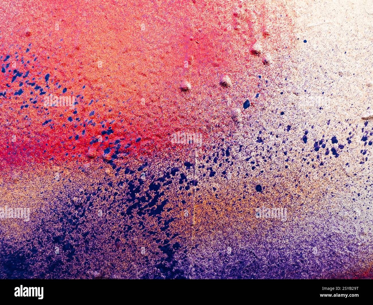 A stunning textured abstract painting with vibrant colors blending ...