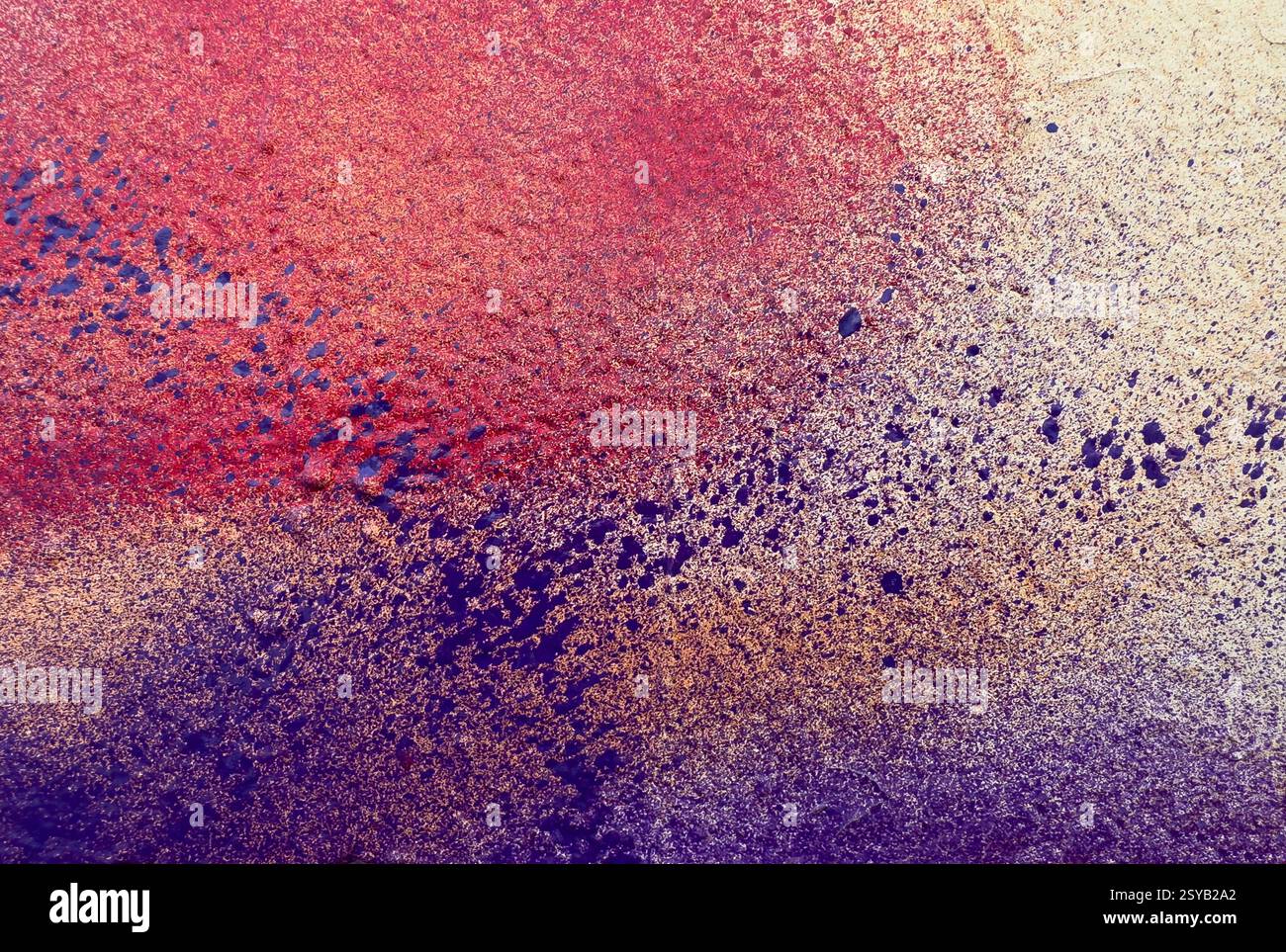 A stunning textured abstract painting with vibrant colors blending ...