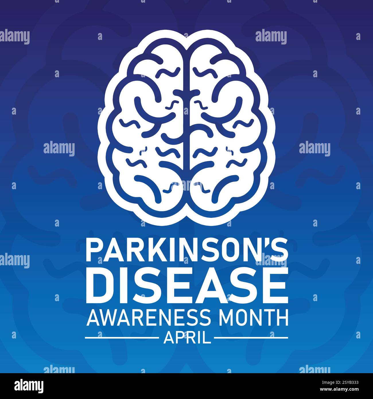 Parkinson's Disease Awareness Month April: Symptoms, Causes, Treatment, and Support Stock Vector ...