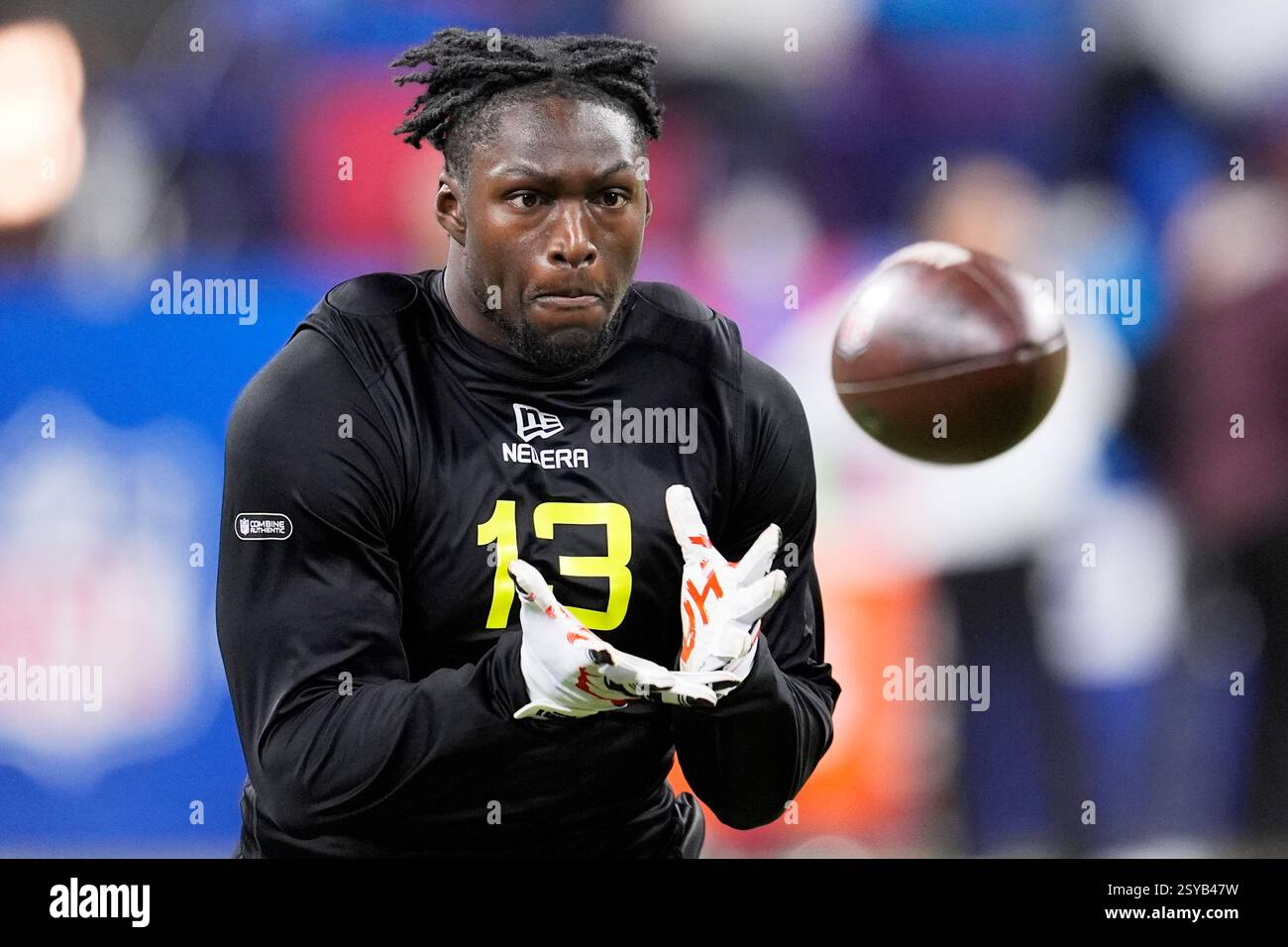 South Carolina linebacker Demetrius Knight Jr. runs a drill at the NFL ...