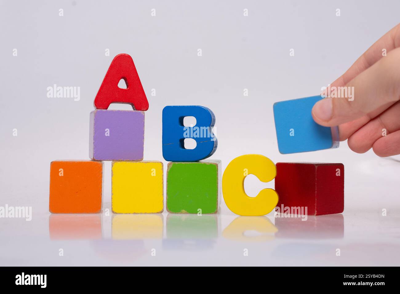 Colorful alphabet abc letters on bloks as educational concept Stock ...