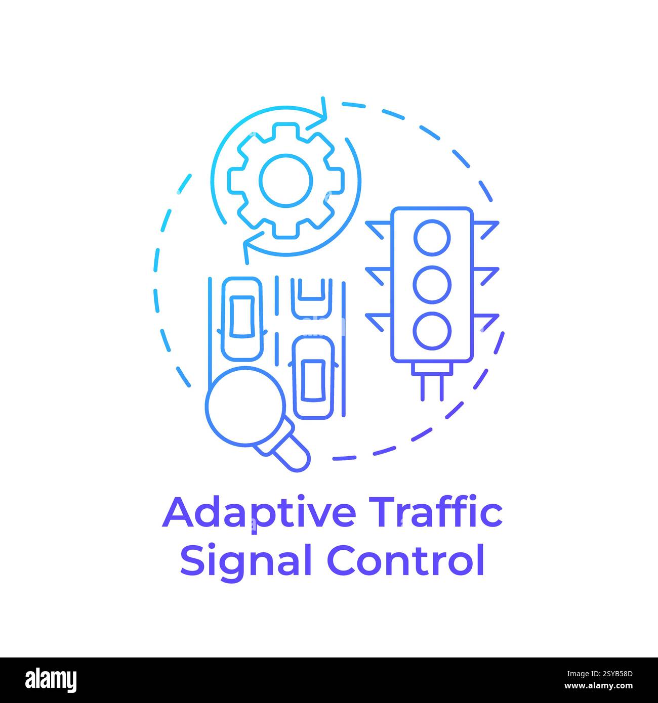 Adaptive traffic signal control Stock Vector Images - Alamy