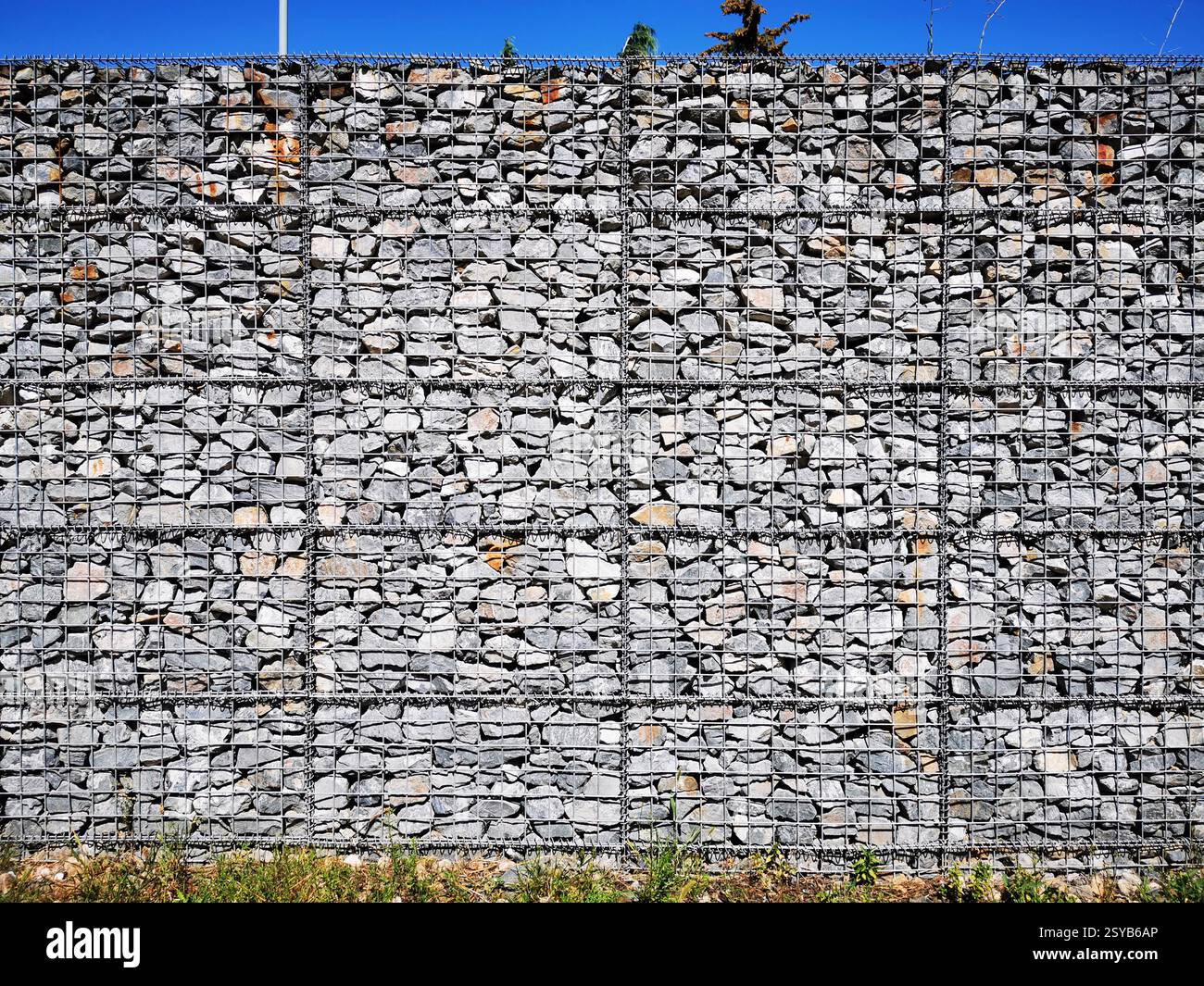 stone gabion texture as nice modern background Stock Photo - Alamy