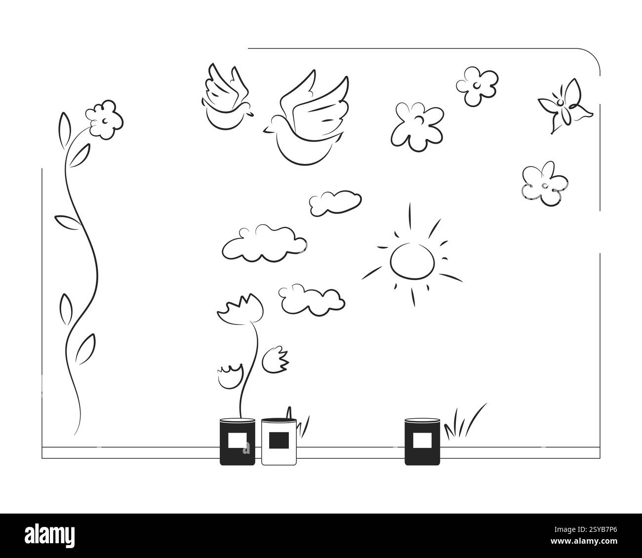 Wall mural painting Cut Out Stock Images & Pictures - Alamy