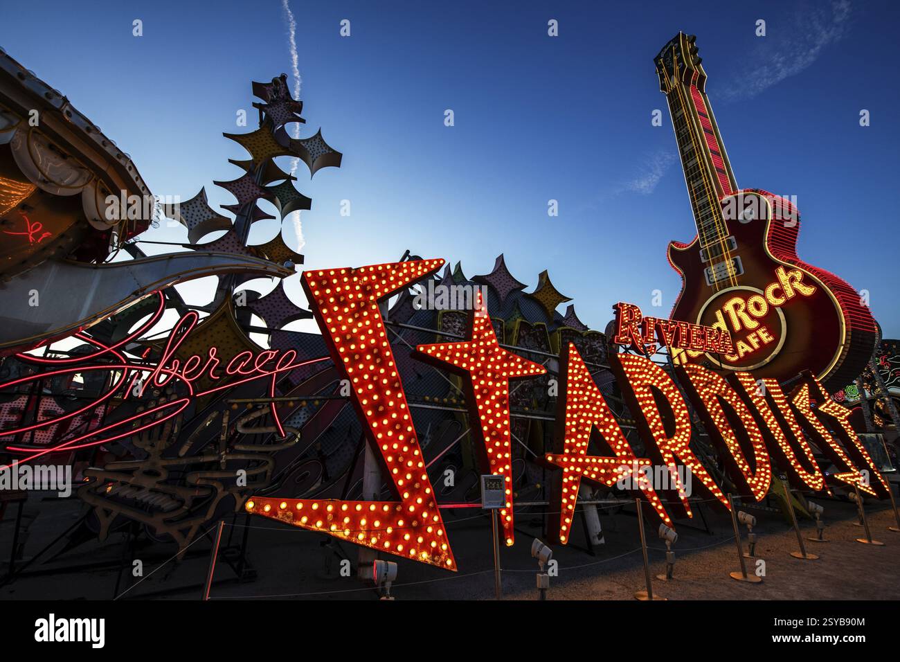 Stardust and Riviera, old neon sign, Boneyard, Neon Museum, Las Vegas ...