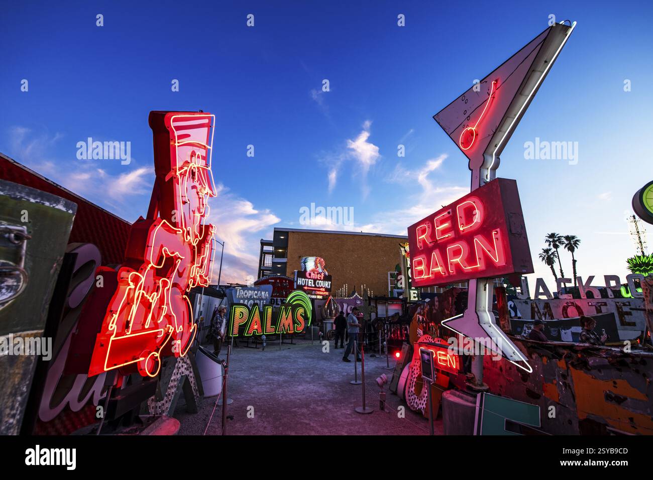 Milkman, old neon sign for dairy shop, Boneyard, Neon Museum, Las Vegas ...