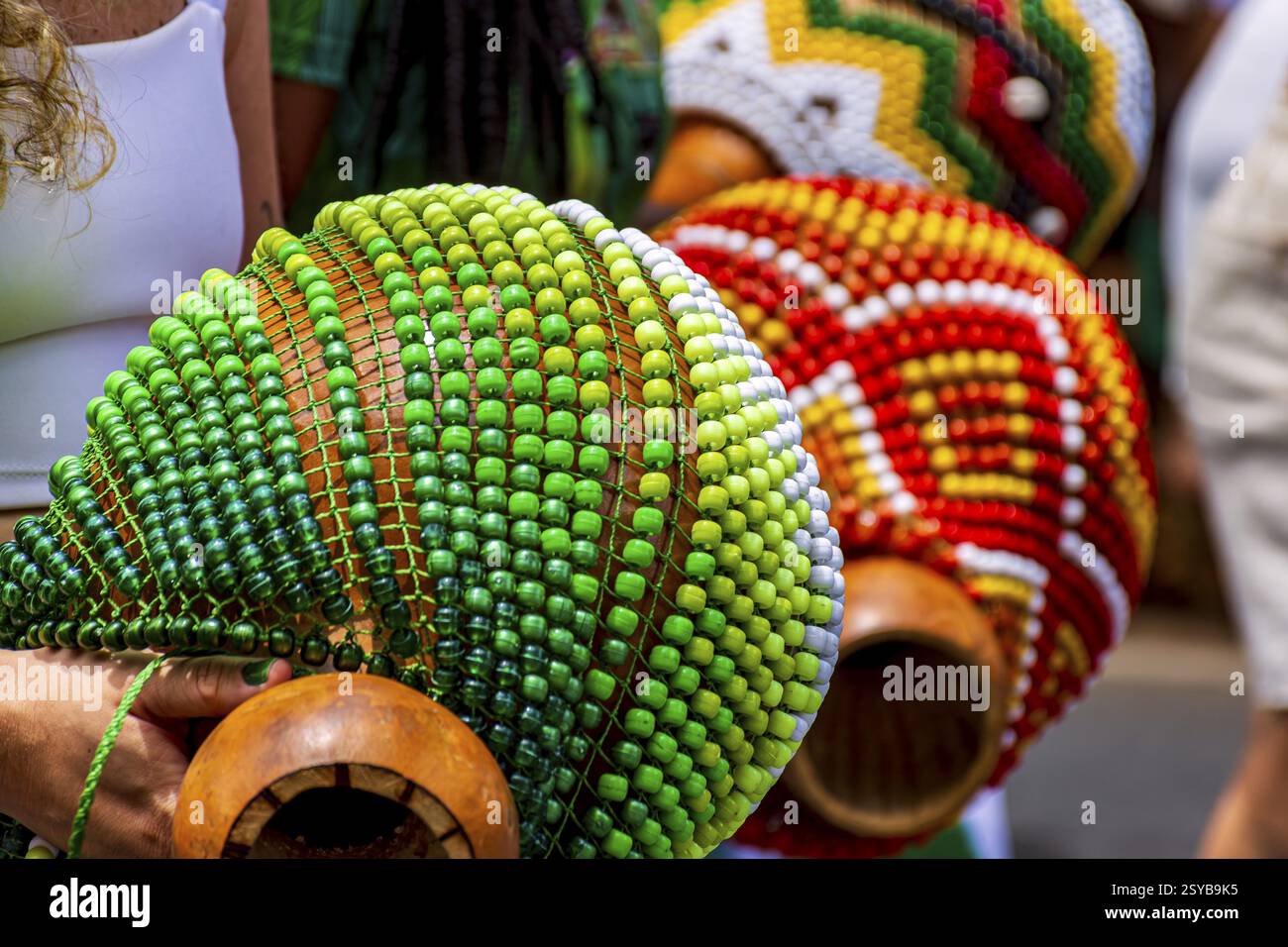Xereque, a colorful percussion instrument of African origin widely used ...