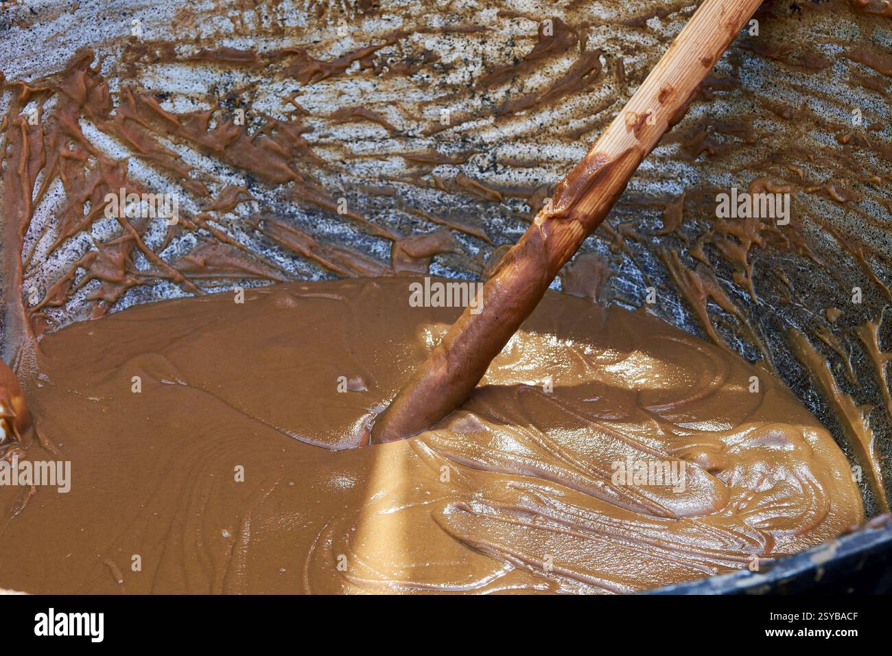 Festive dish sumalak in a huge vat, Nowruz celebration Stock Photo - Alamy