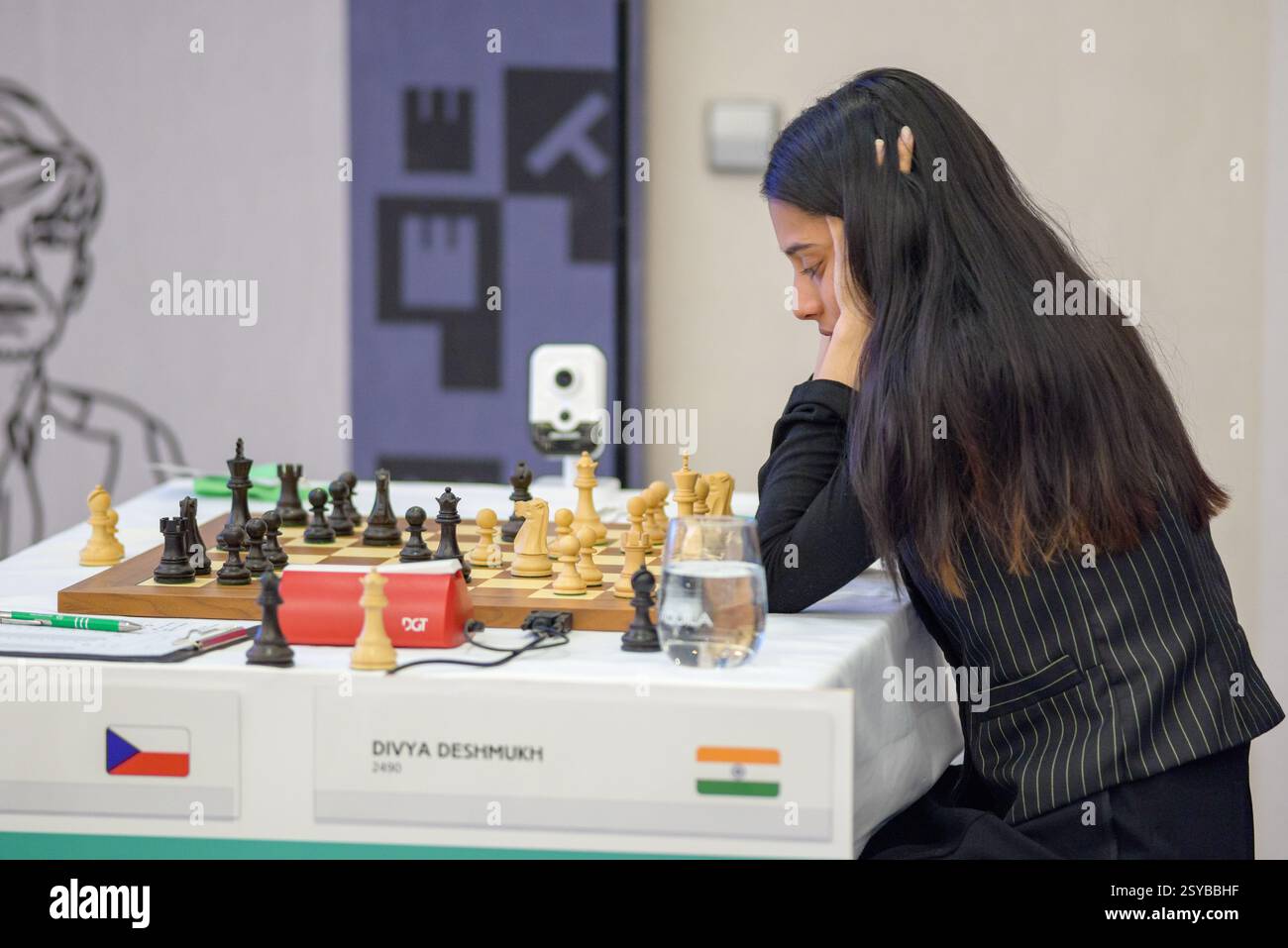 Indian Woman Grandmaster Divya Deshmukh competes at the Prague ...