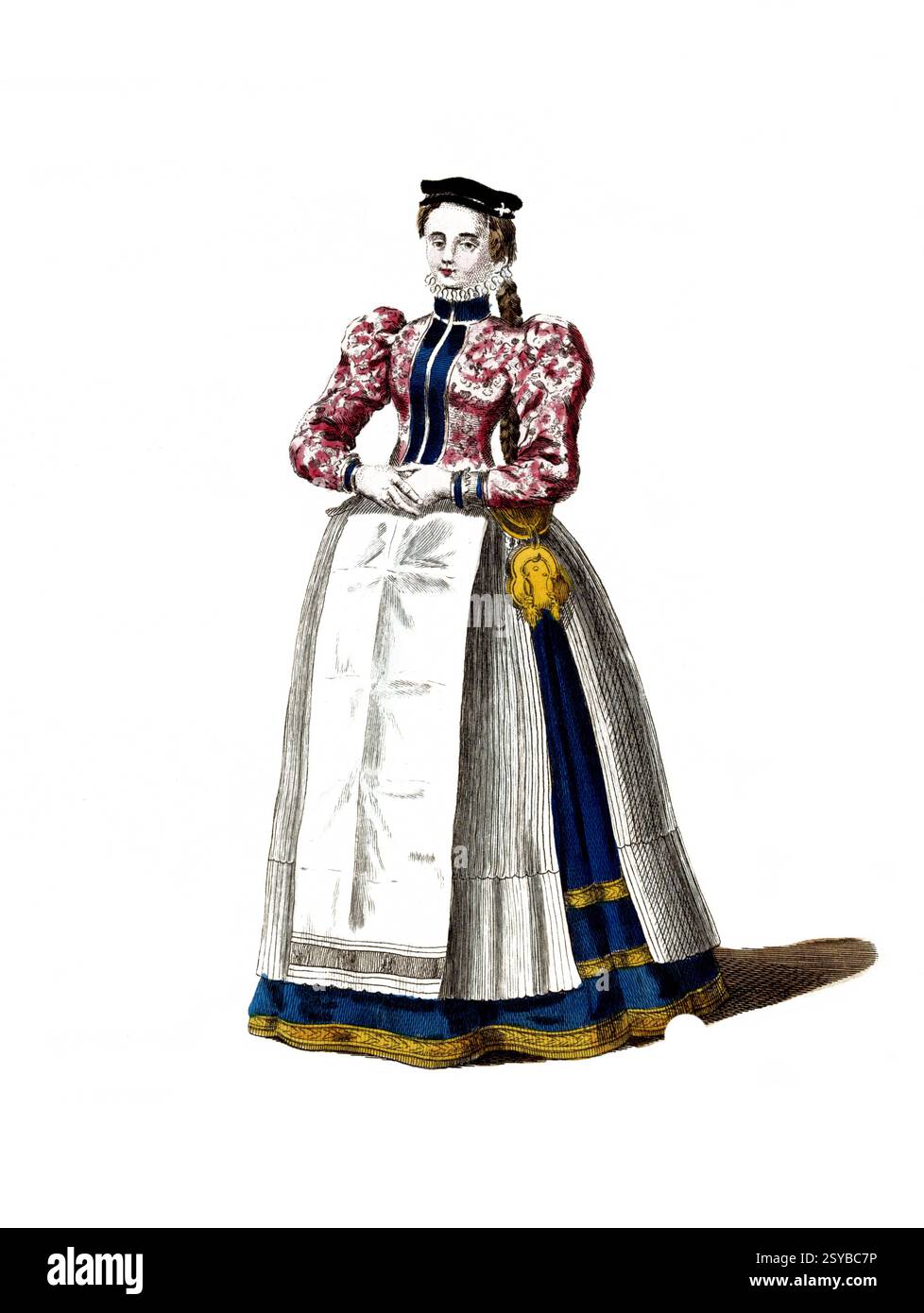 Historische Kleidung, Mode im Laufe der Zeit, Tracht einer Frau aus ...