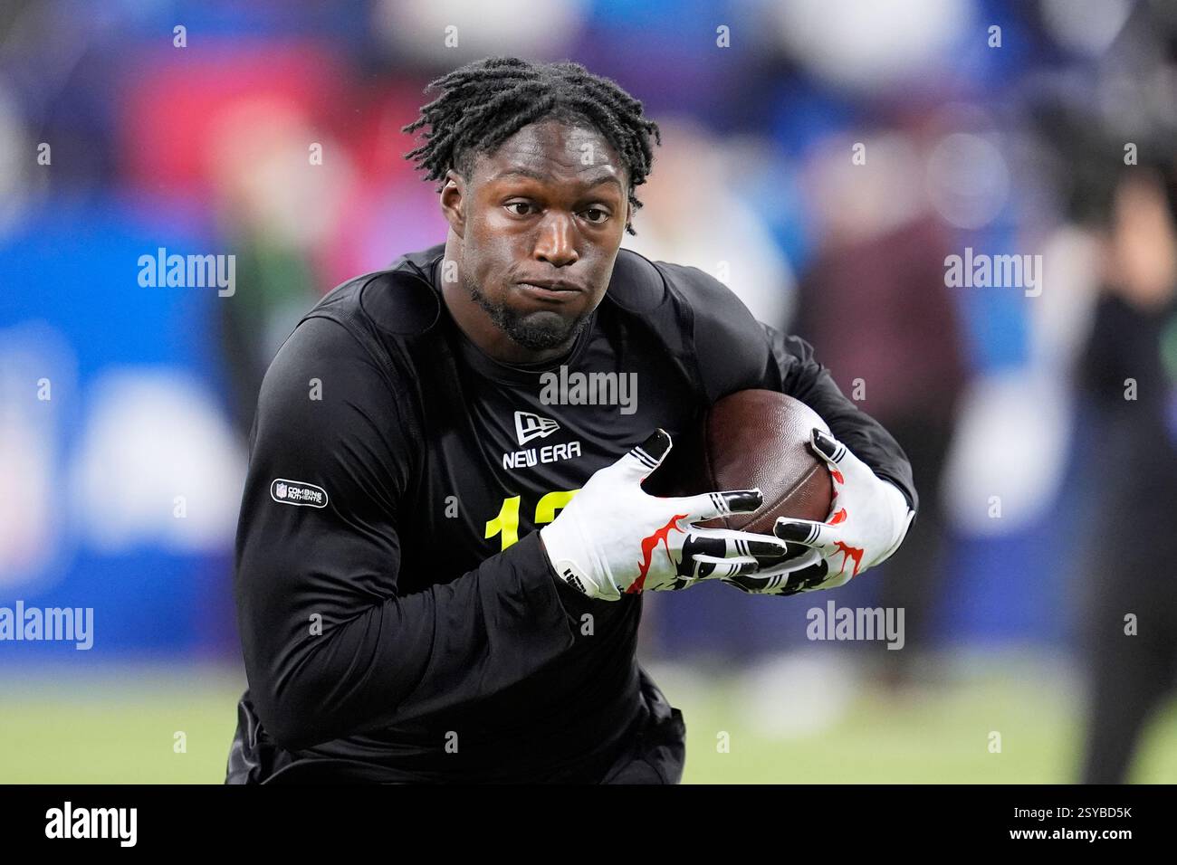 South Carolina linebacker Demetrius Knight Jr. runs a drill at the NFL ...