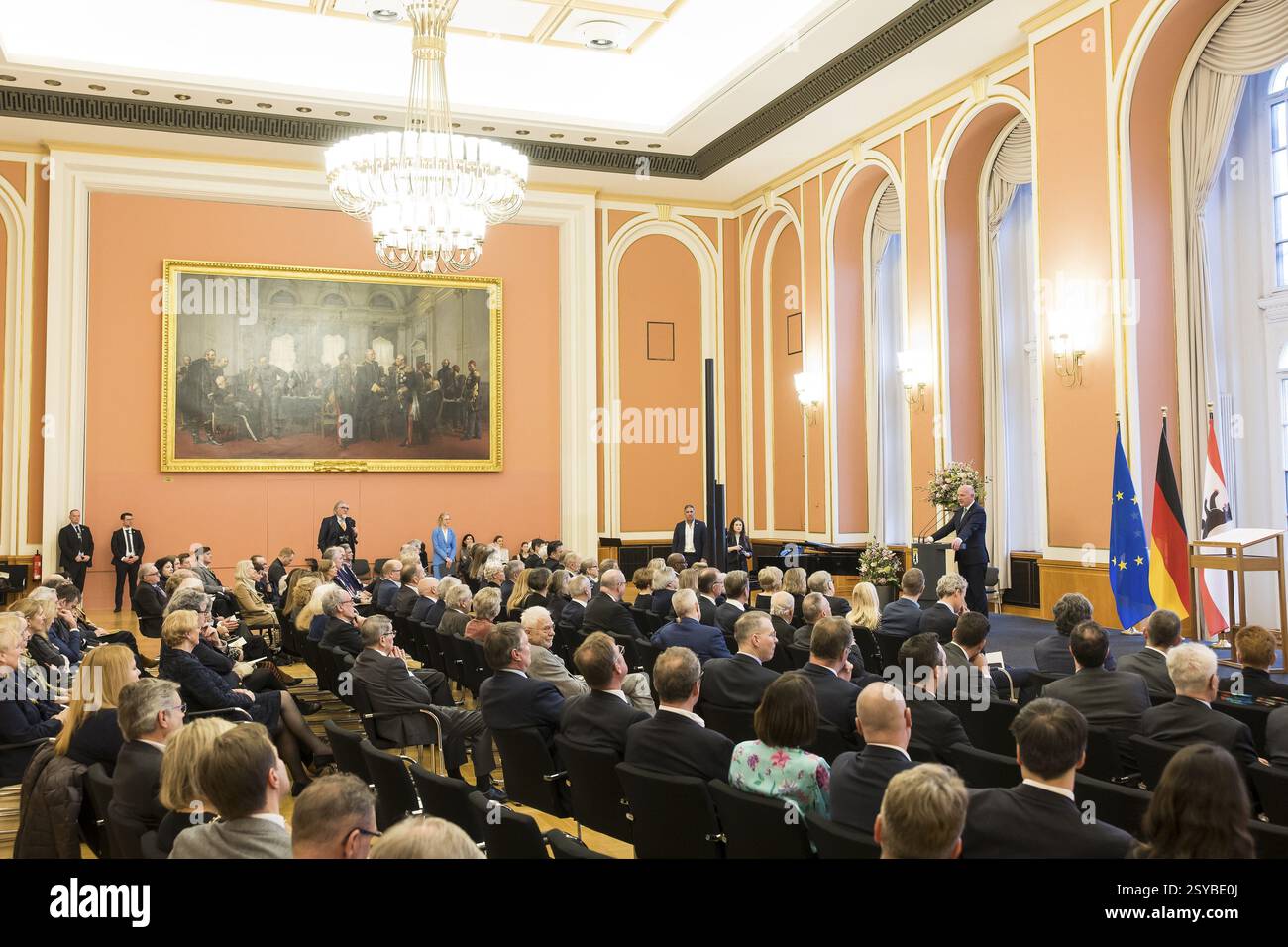 Kai Wegner (Governing Mayor of Berlin) delivers the laudatory speech in ...