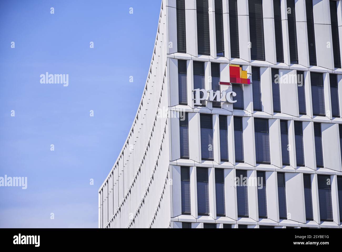 Pwc logo on the building of PricewaterhouseCoopers, Berlin, Berlin, Germany, Europe Stock Photo ...