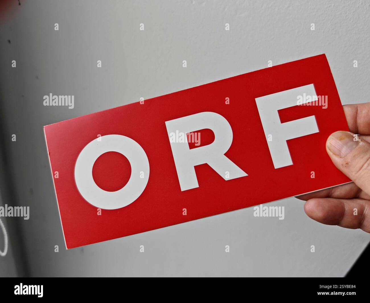the logo and symbol of the austrian tv station ORF logo of austrian tv ...