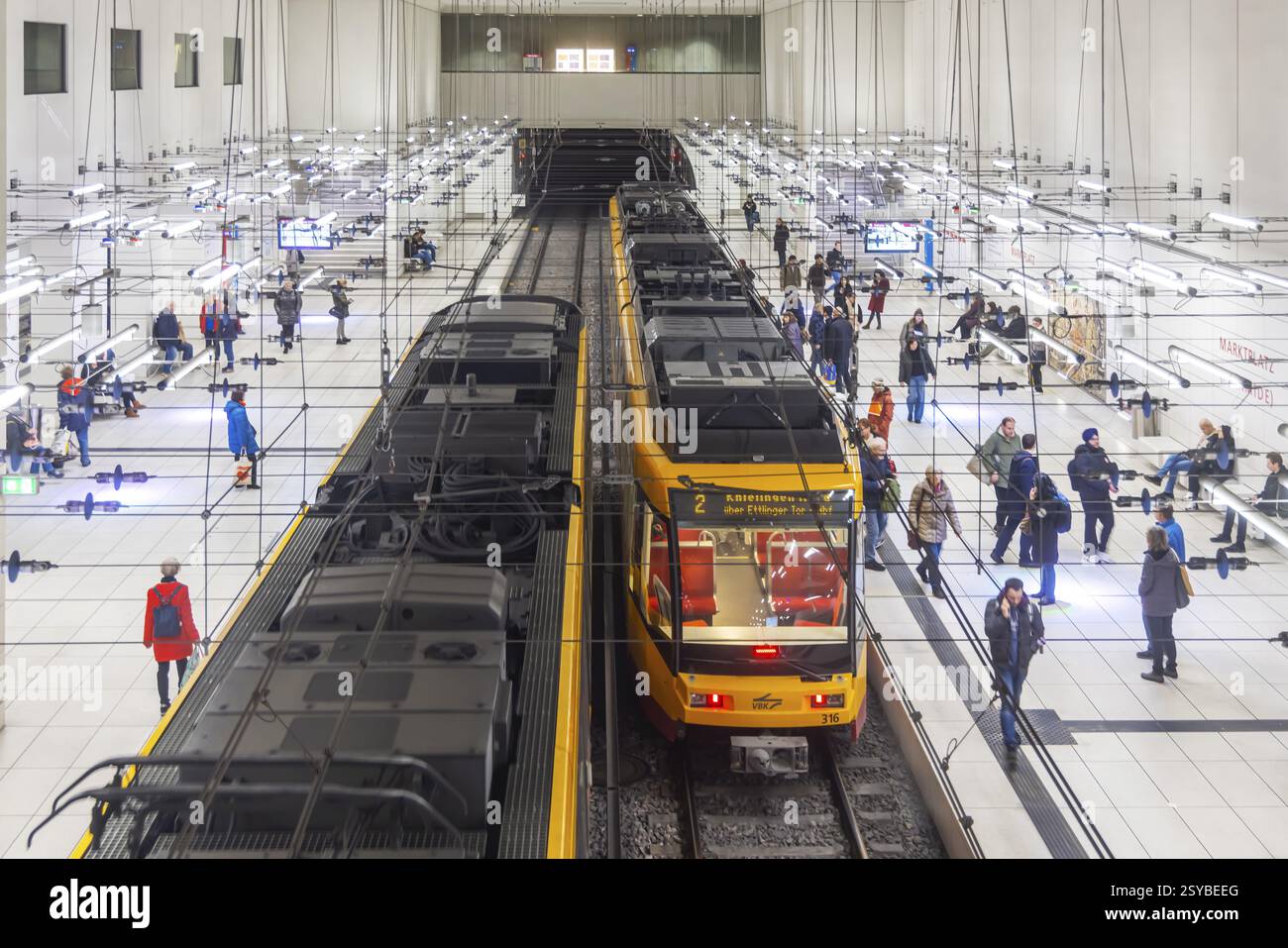 Trams and light rail operate the rail-based public transport network in Karlsruhe. They are ...