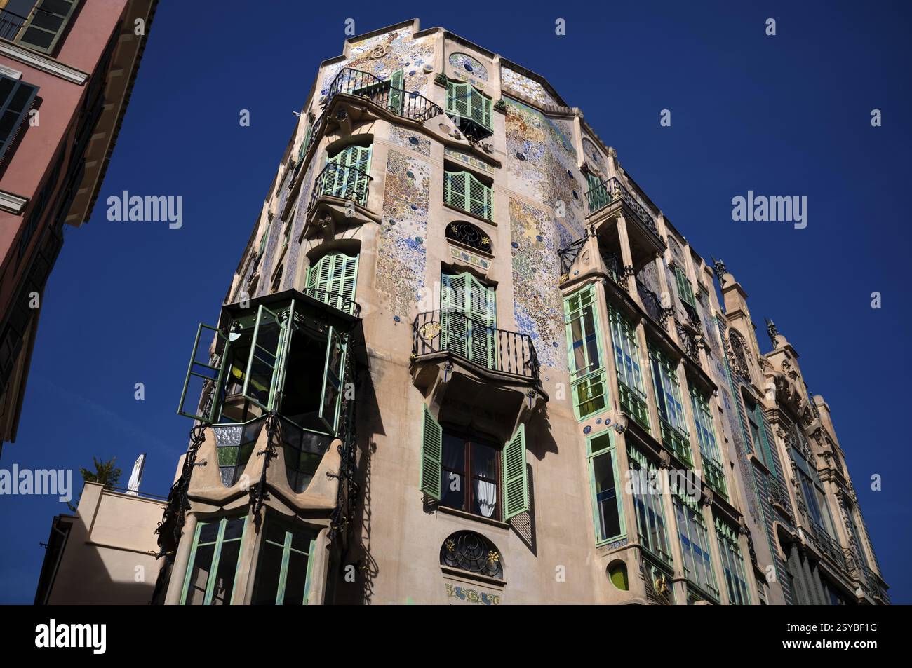 Art Nouveau building Can Forteza-Reym, inspired by Antoni Gaudi, Palma ...