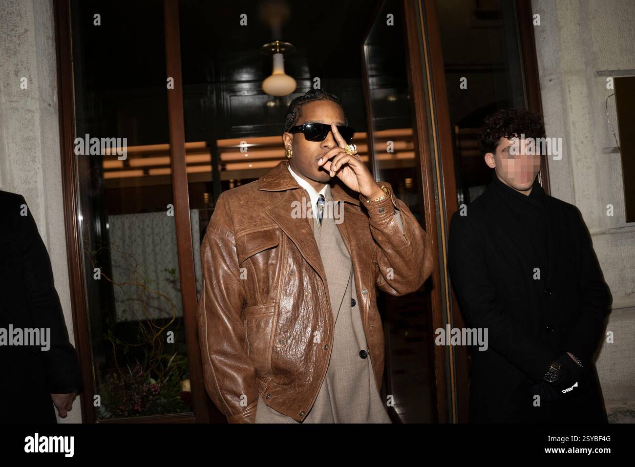 ASAP Rocky Milano Fashion Week - Women F/W 25-26 Arrivals at Ray-Ban ...