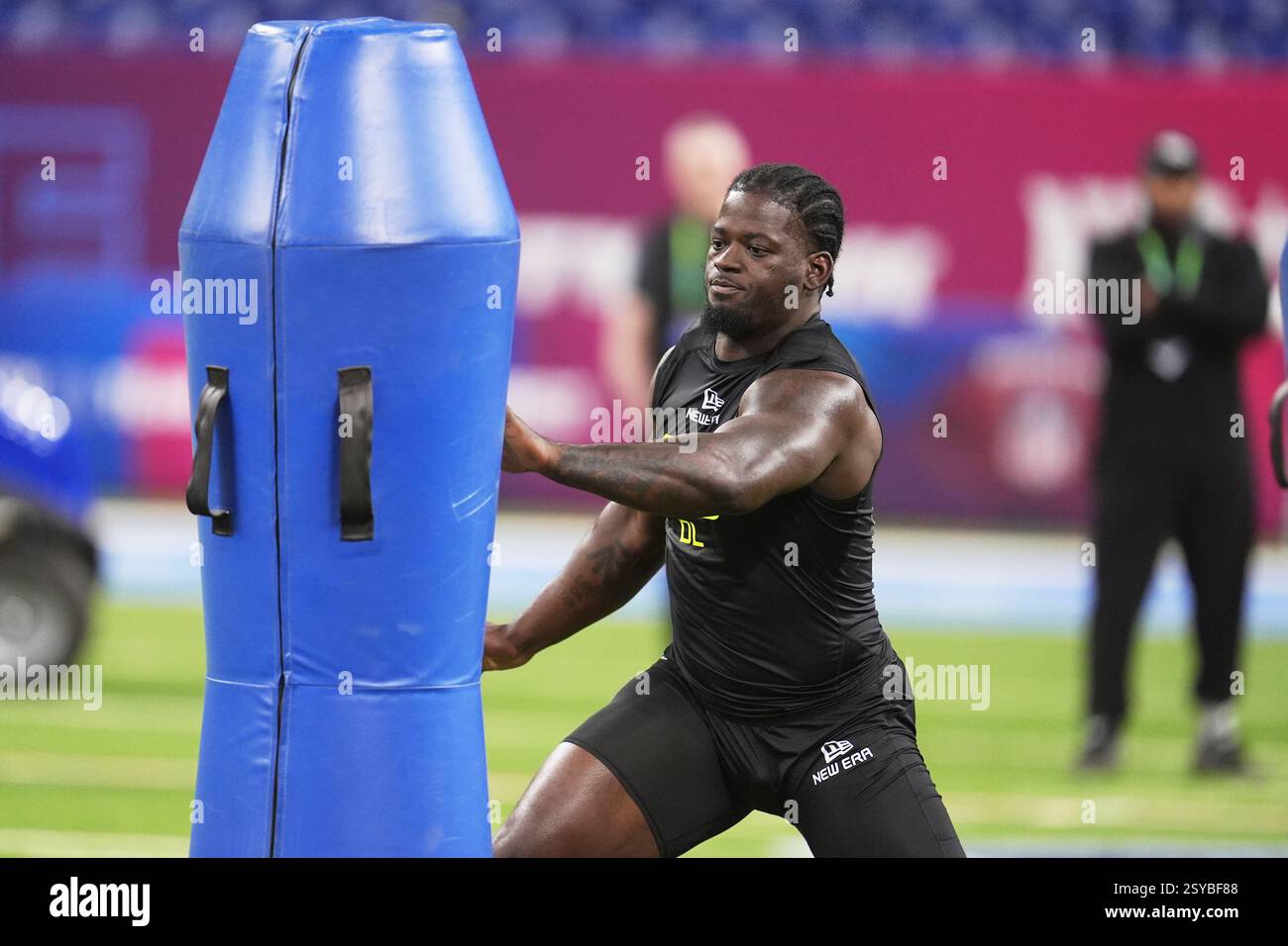 Virginia Tech defensive lineman Antwaun Powell-Ryland runs a drill at ...