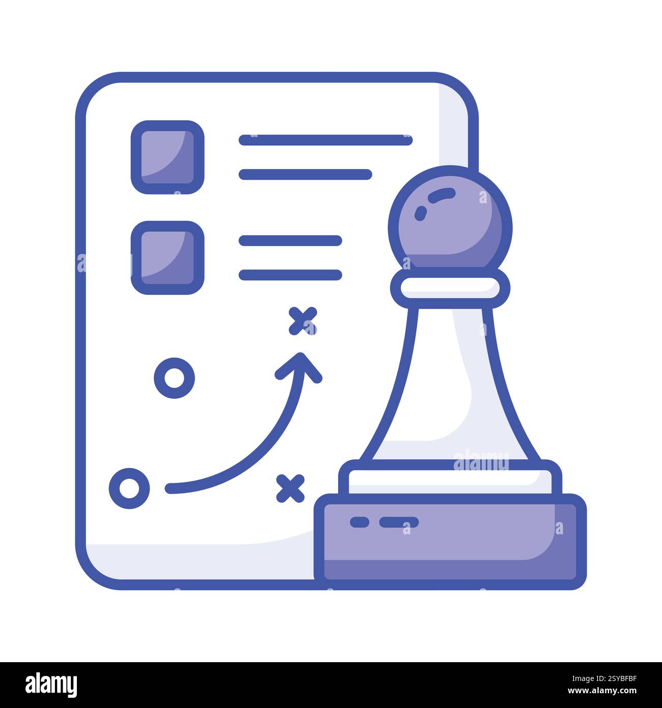 Unique icon of business strategic planning, editable vector of tactical ...