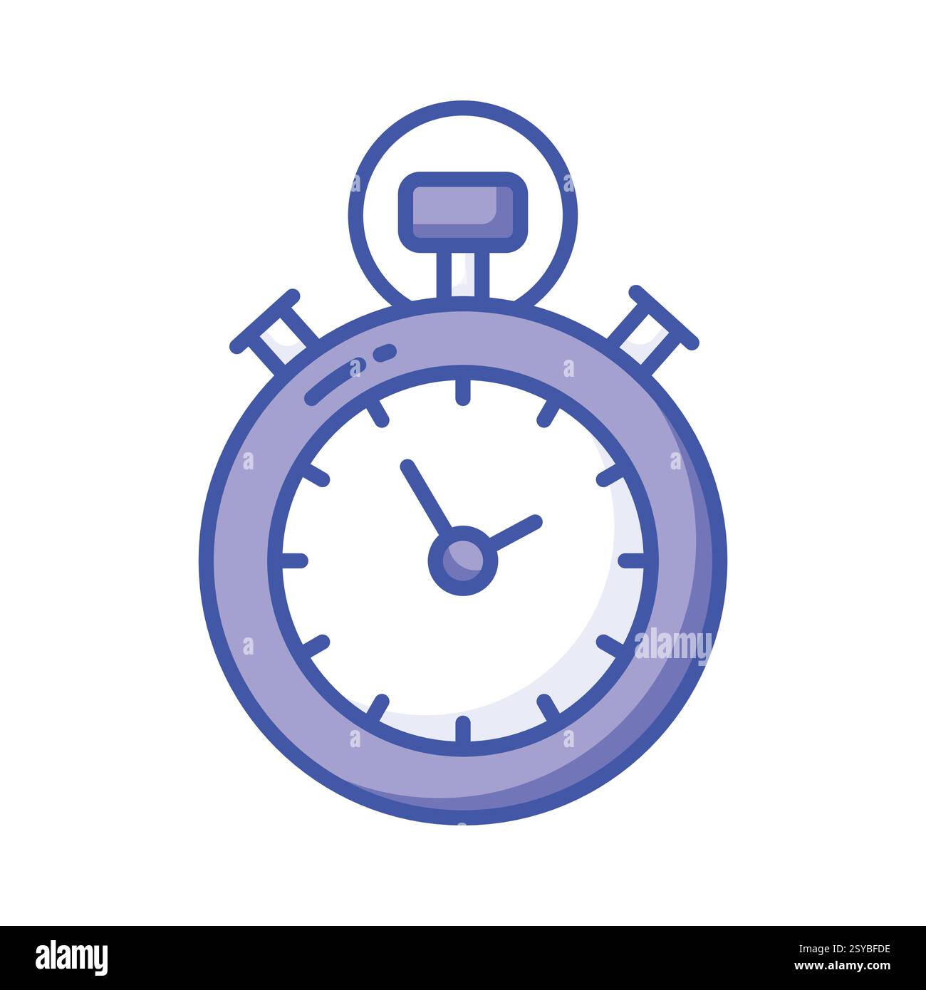 Download this premium vector of stopwatch timer in editable style ...
