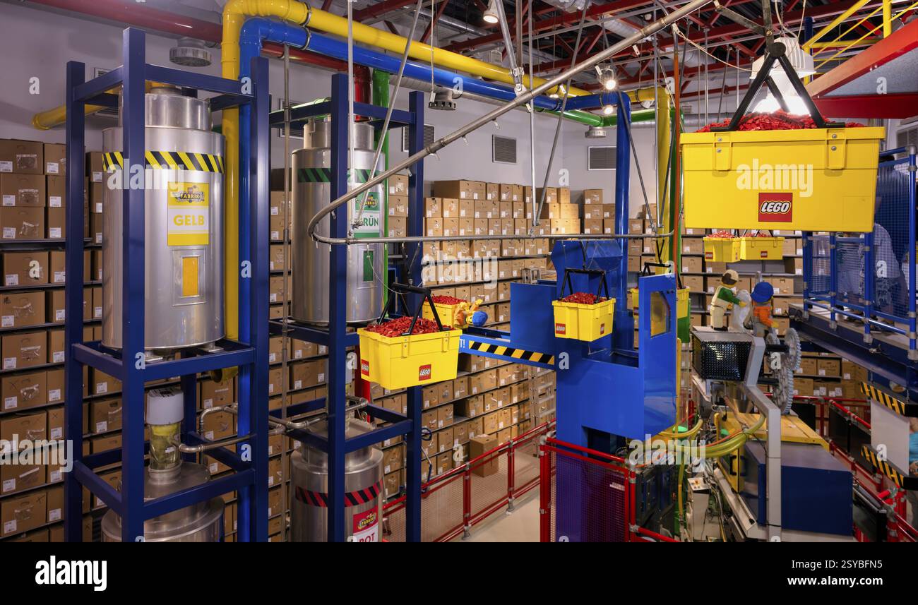 LEGO factory, granulate, transport, warehouse, production facility ...