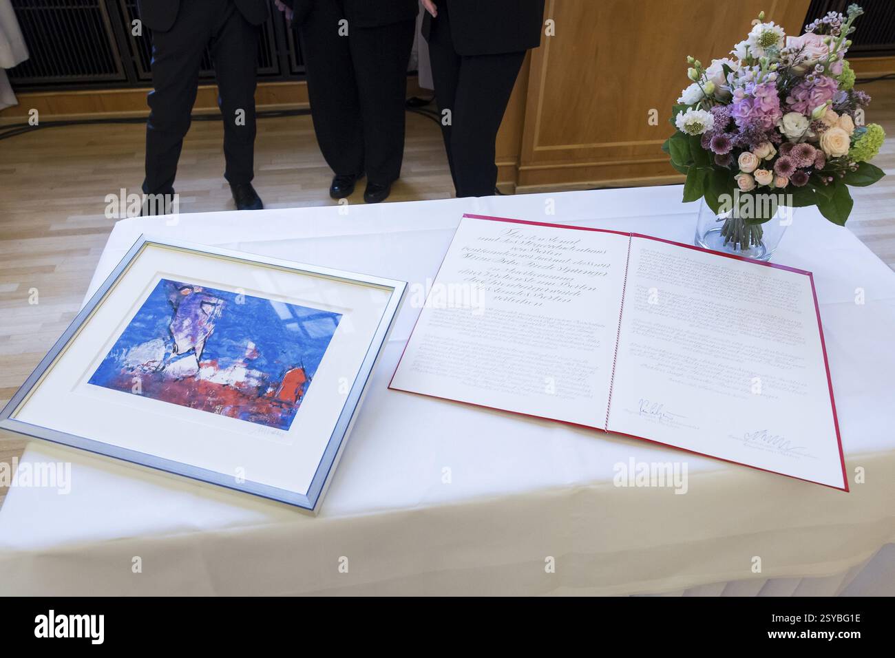 Friede Springer's gifts, a painting by the German actor, musician ...