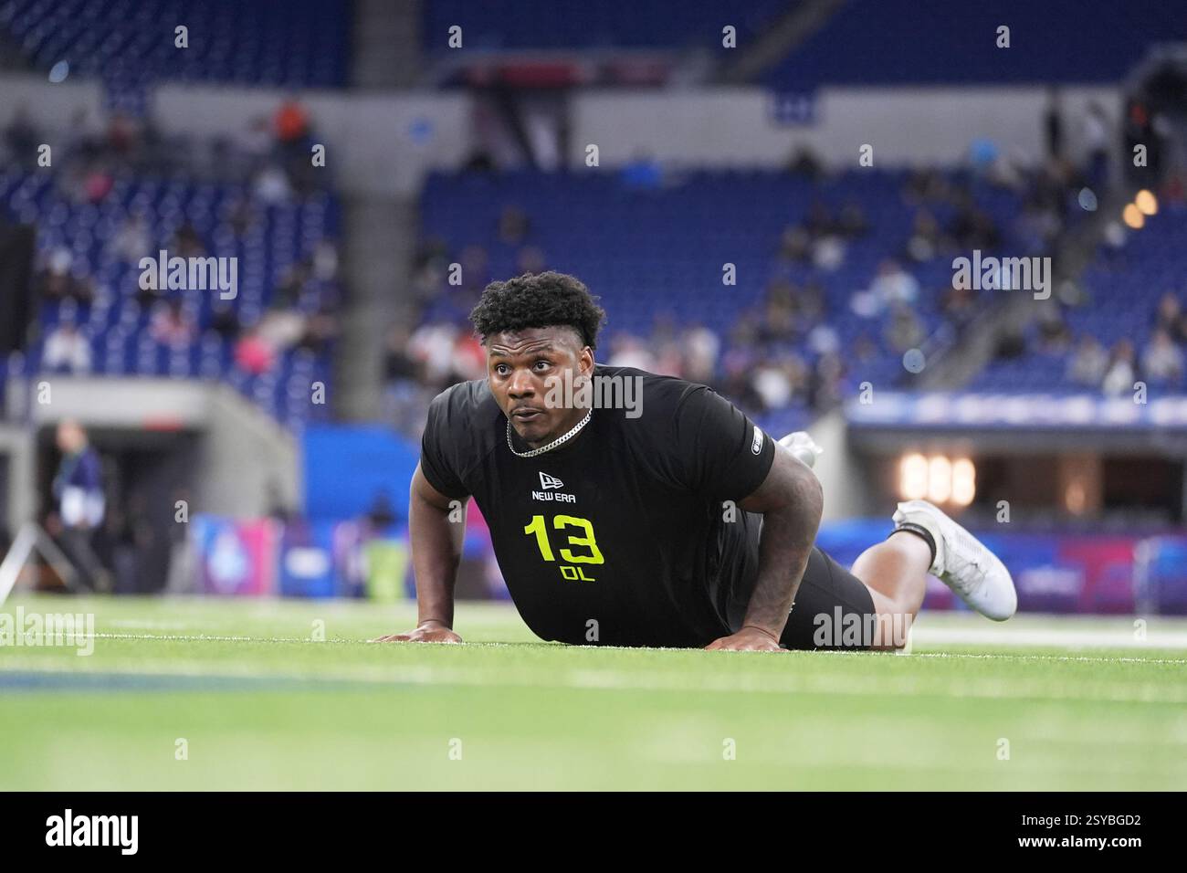 Arkansas defensive lineman Eric Gregory runs a drill at the NFL ...