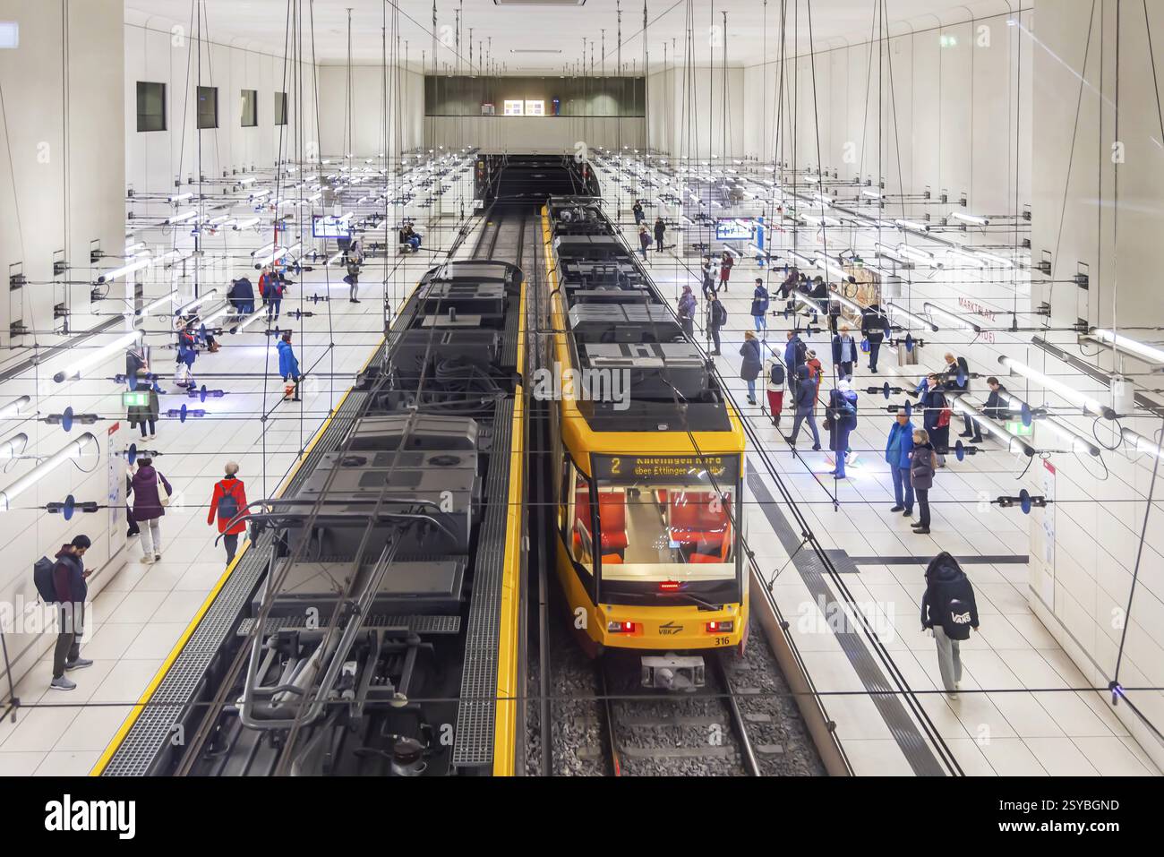 Trams and light rail operate the rail-based public transport network in Karlsruhe. They are ...