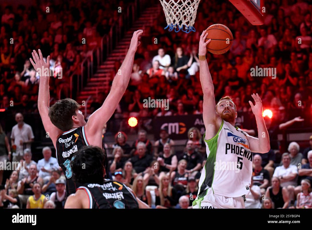 Angus Glover of the Phoenix during game one of the NBL playoff series ...