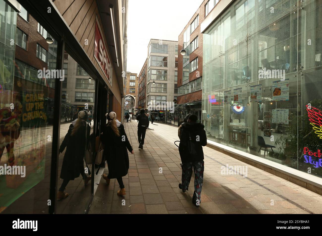 Dublin, Ireland - 26th February 2025 - The Millennium Walkway in Dublin ...