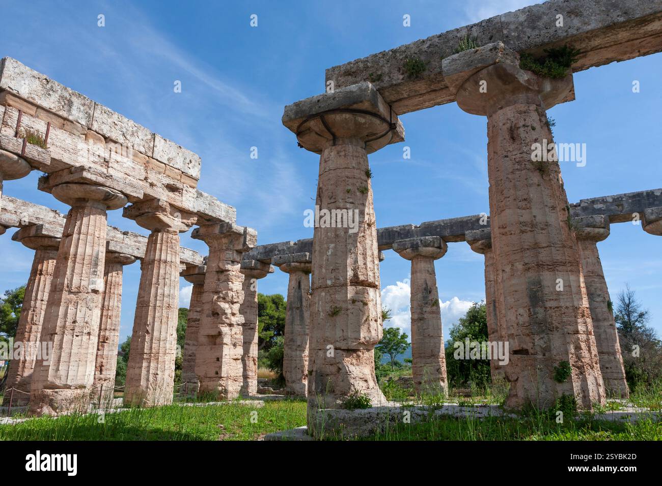 The "cella" or inner sanctuary of the First Temple of Hera, also known ...